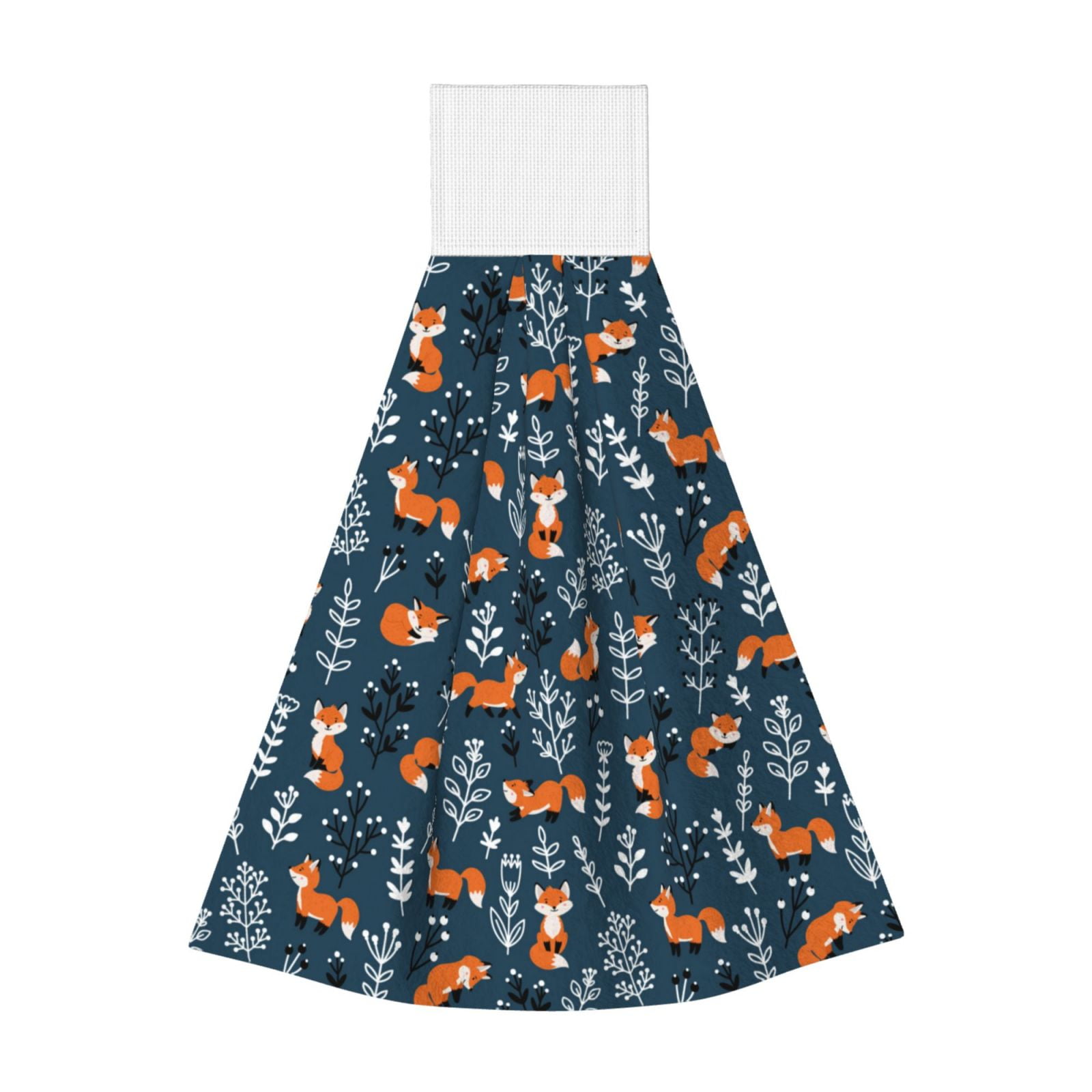 Easygdp cute fall fox Kitchen Hand Towels Hanging Tie Towels Fast ...