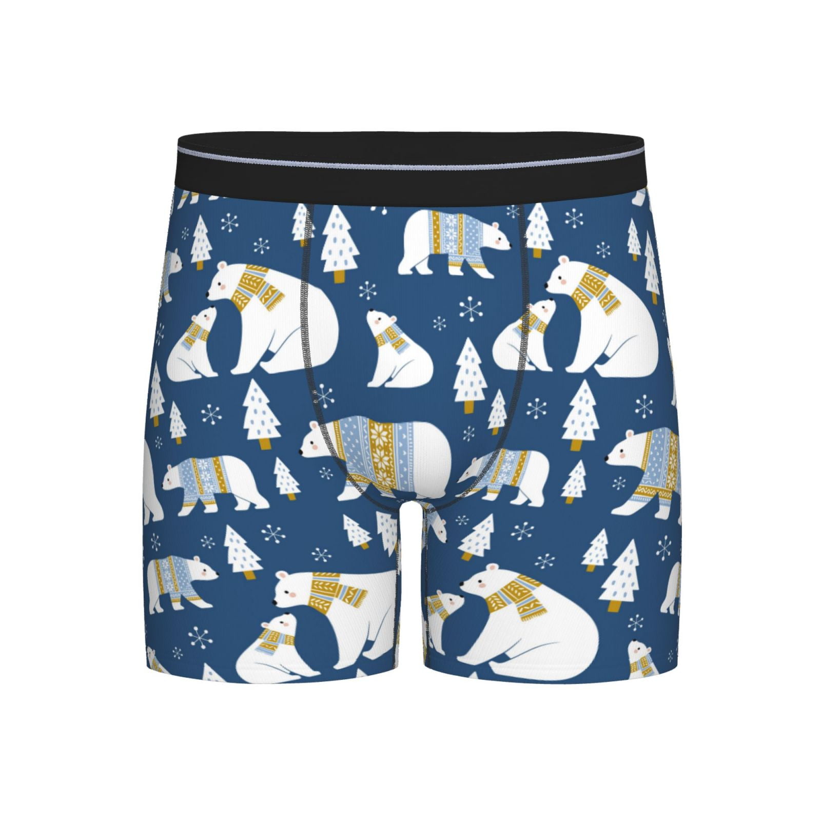 Easygdp cute winter bear Men's Boxer Briefs Men’s Underwear Boxer ...