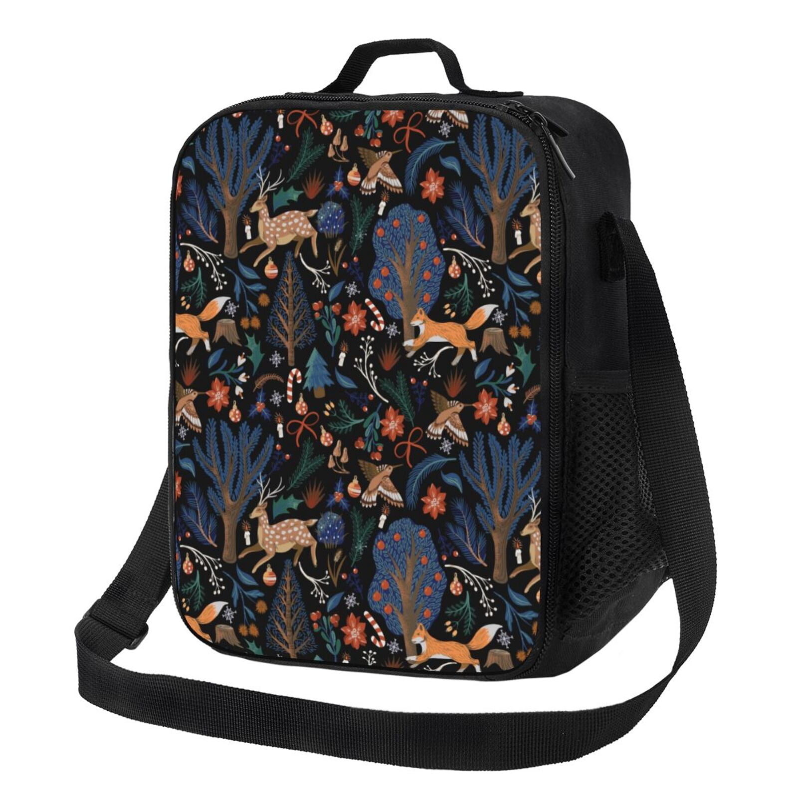 Easygdp fall fox deer bird Lunch Box Large capacity Lunch Bag Leakproof ...