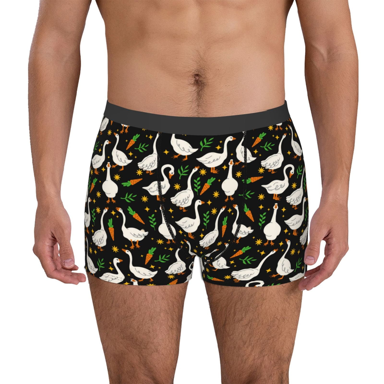 Easygdp funny Goose Men's Boxer Briefs,Soft and Breathable Cotton ...