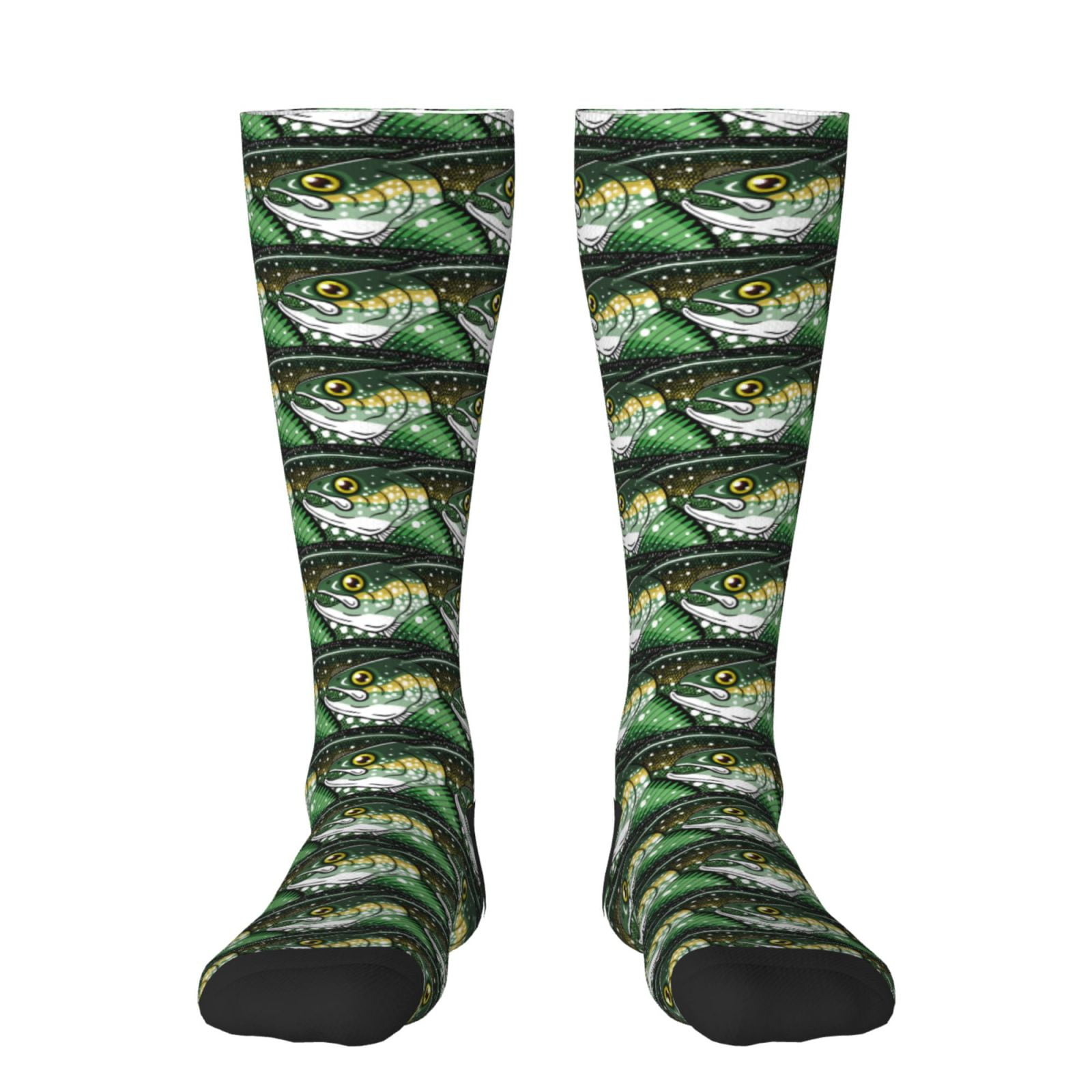 Easygdp lake trout Sport Knee High Socks Soccer Socks Calf Compression ...