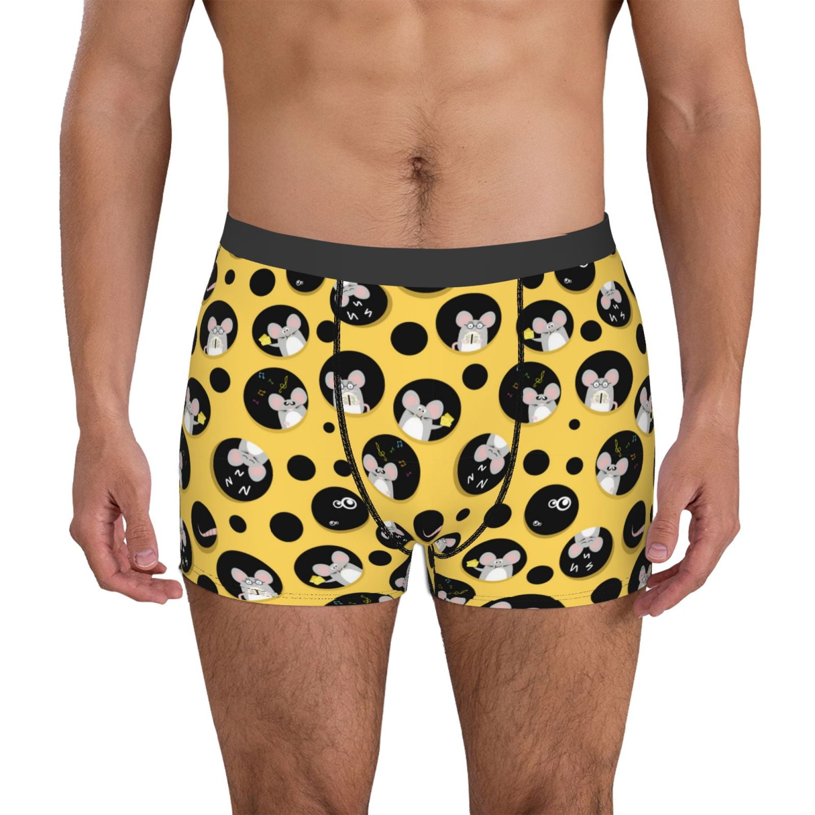 Easygdp mouse live in cheese home Men's Boxer Briefs,Soft and ...