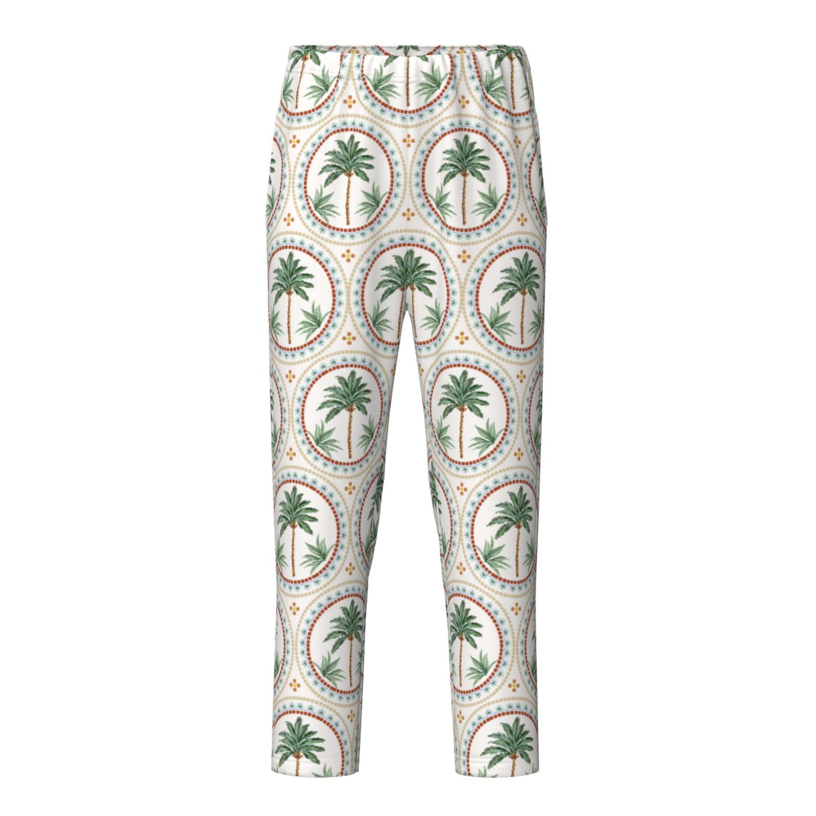 Easygdp palm trees Boys Girls Pajama Pants Long Sleep Pants Waist ...