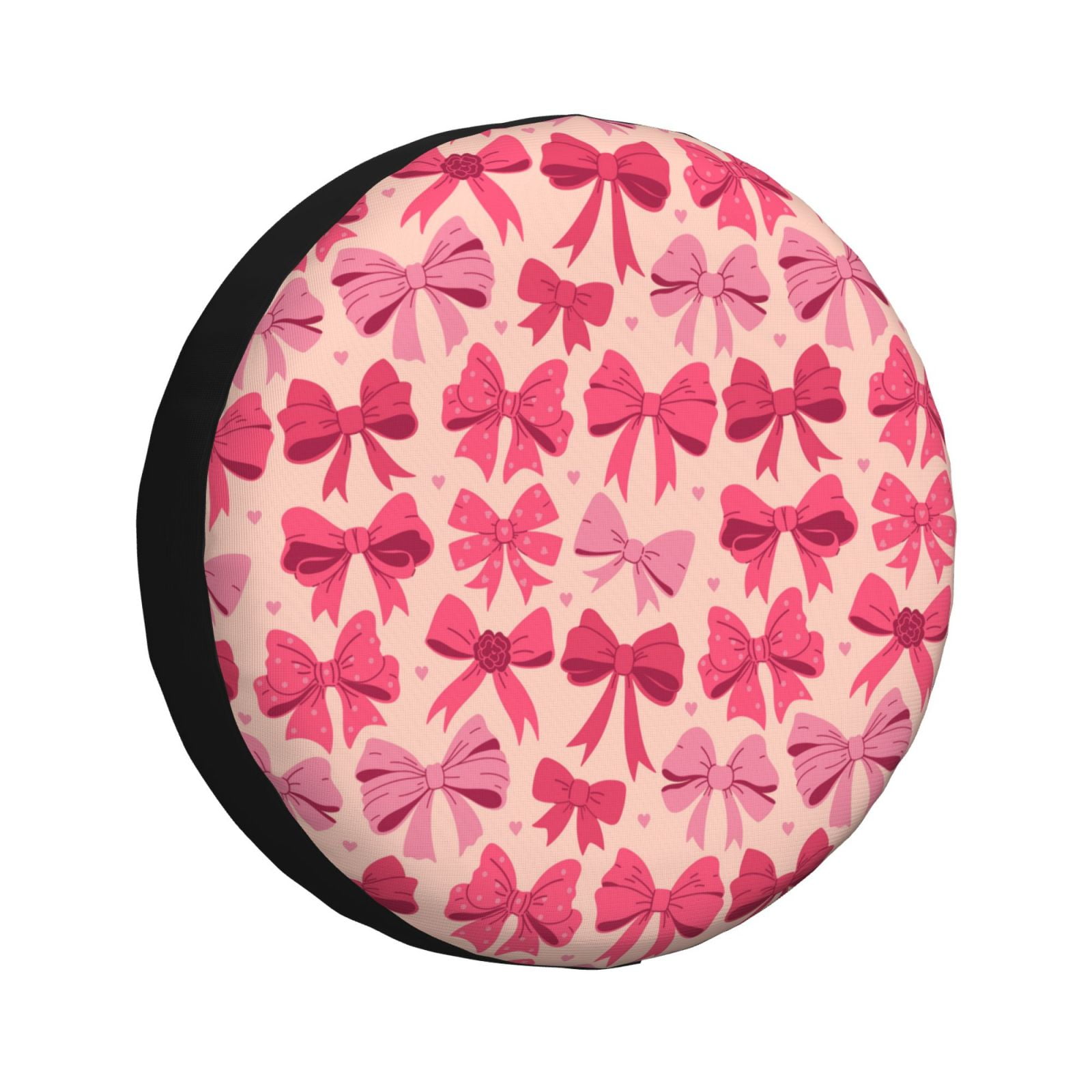 Easygdp pink ribbon bows Wheel Cover,Spare Tire Cover,4-17in Spare Tire ...