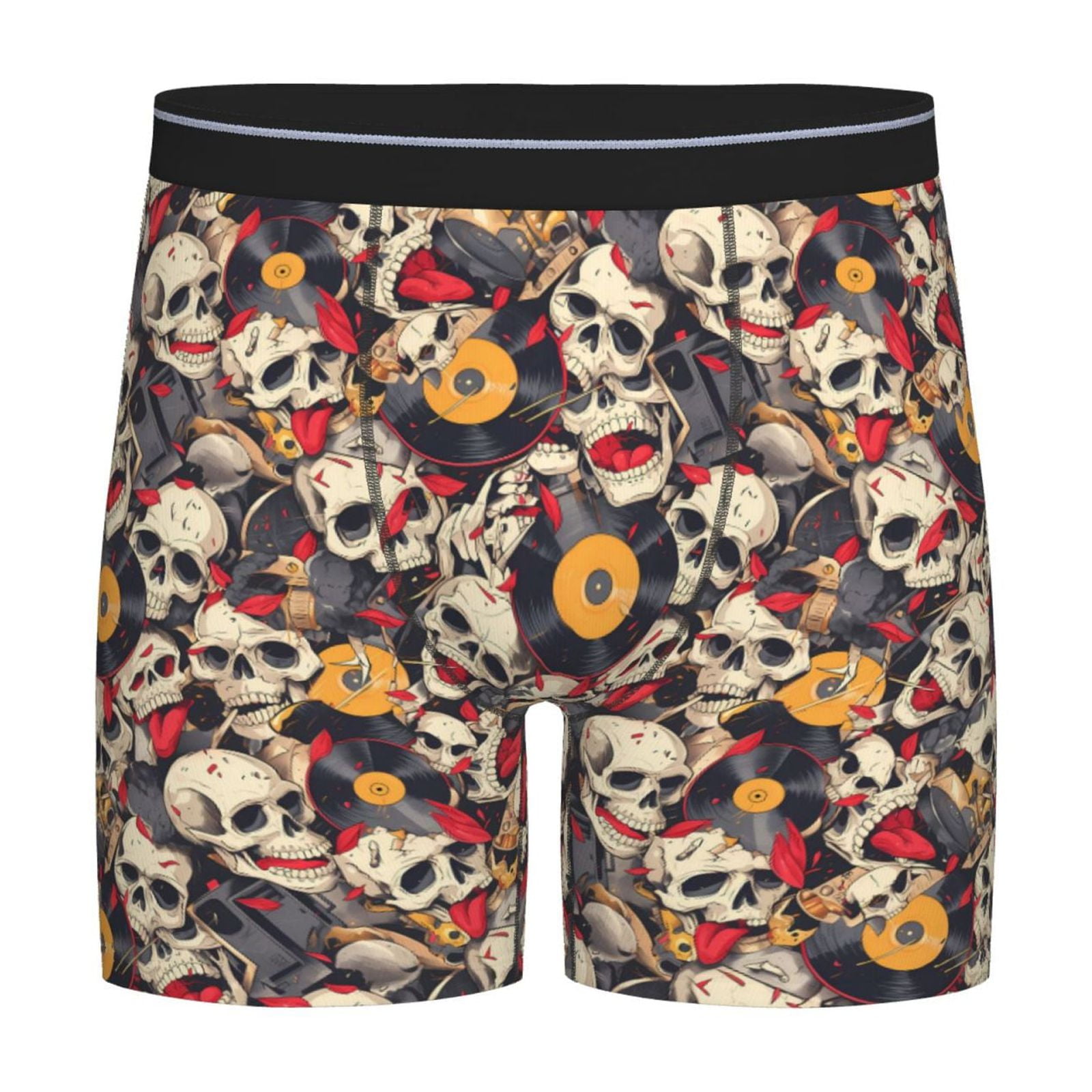 Easygdp rock Skull record artist Men's Boxer Briefs Men’s Underwear ...