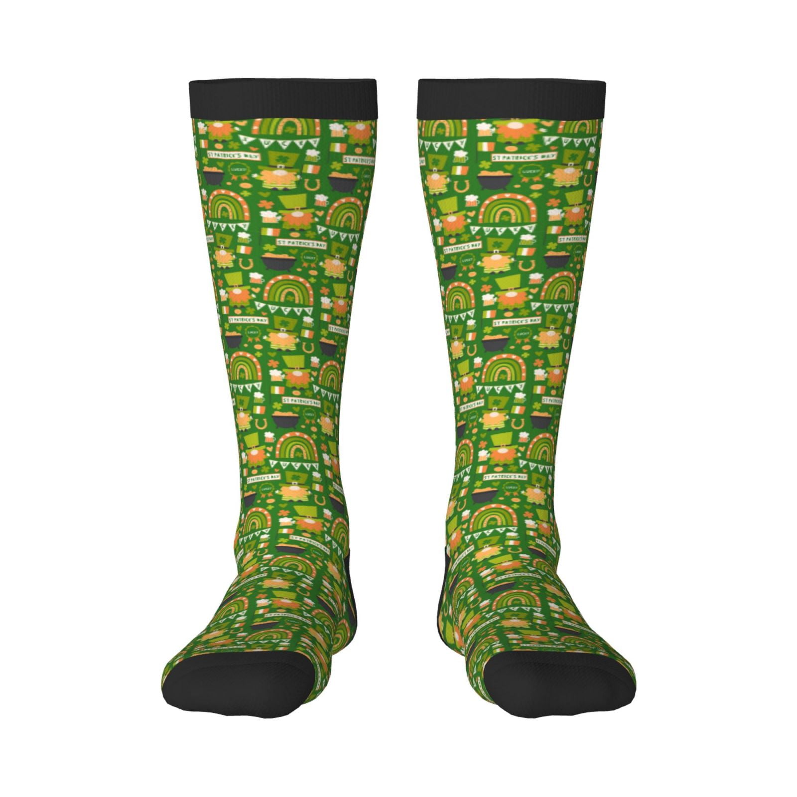 Easygdp traditional Irish colours Sport Knee High Socks Soccer Socks ...