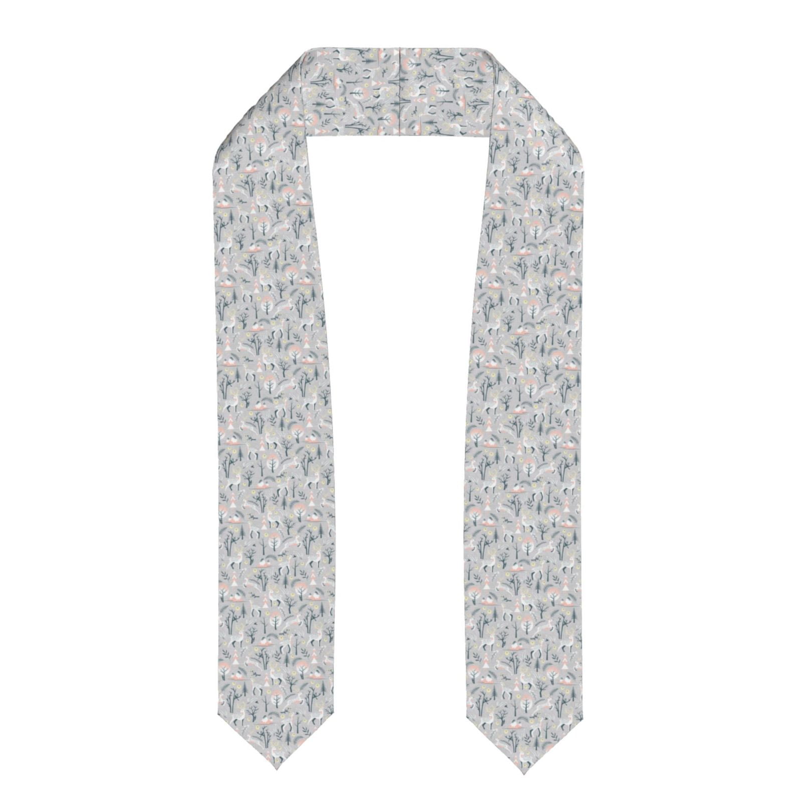 Easygdp white Moose winter tree Unisex Adult Graduation Stole Shawl 36 ...