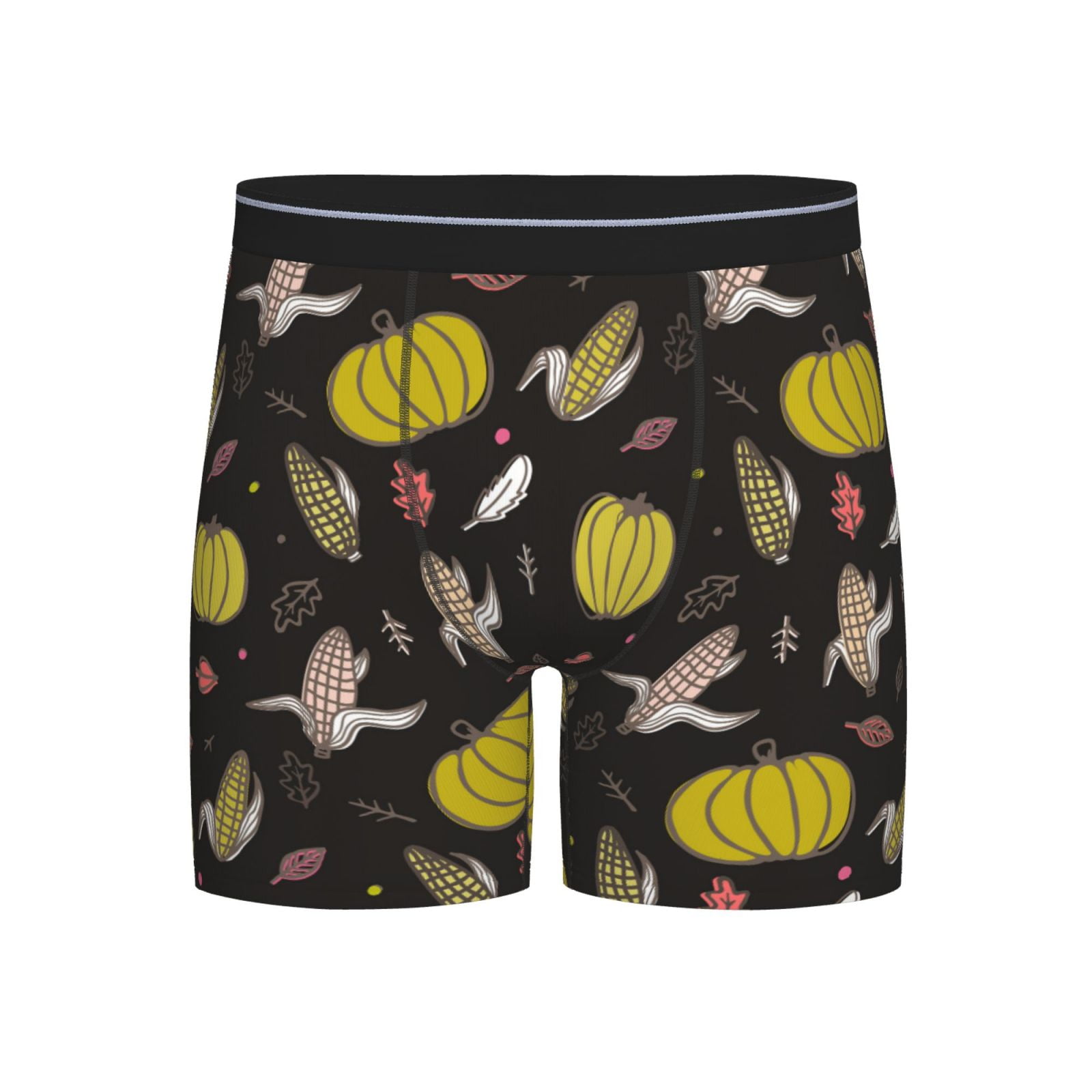 Easygdp yellow Pumpkin Corn Men's Boxer Briefs Men’s Underwear Boxer ...