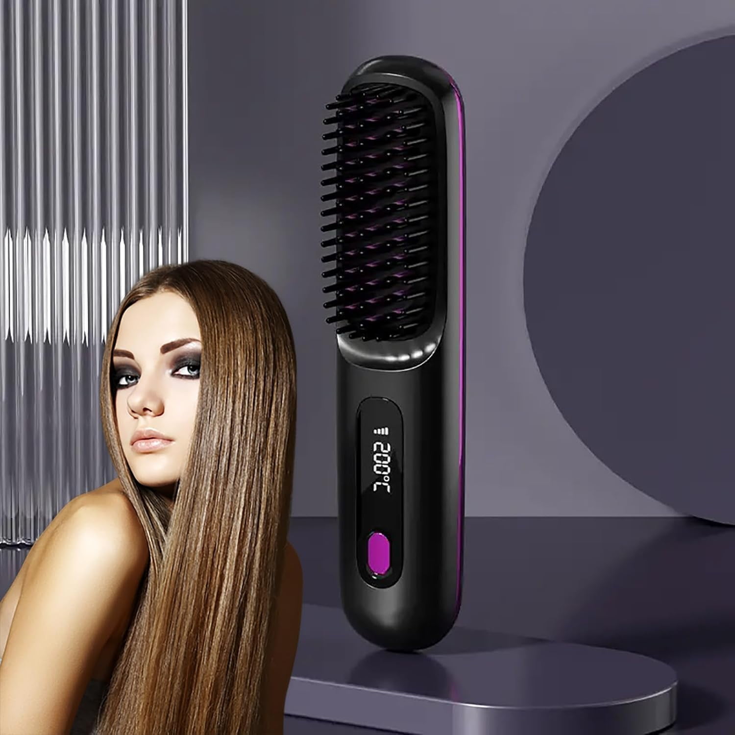 Easygou BellaBrush Pro, Bella Brush Pro, BellaBrush Pro Hair Straightener Brush, BellaBrush ...