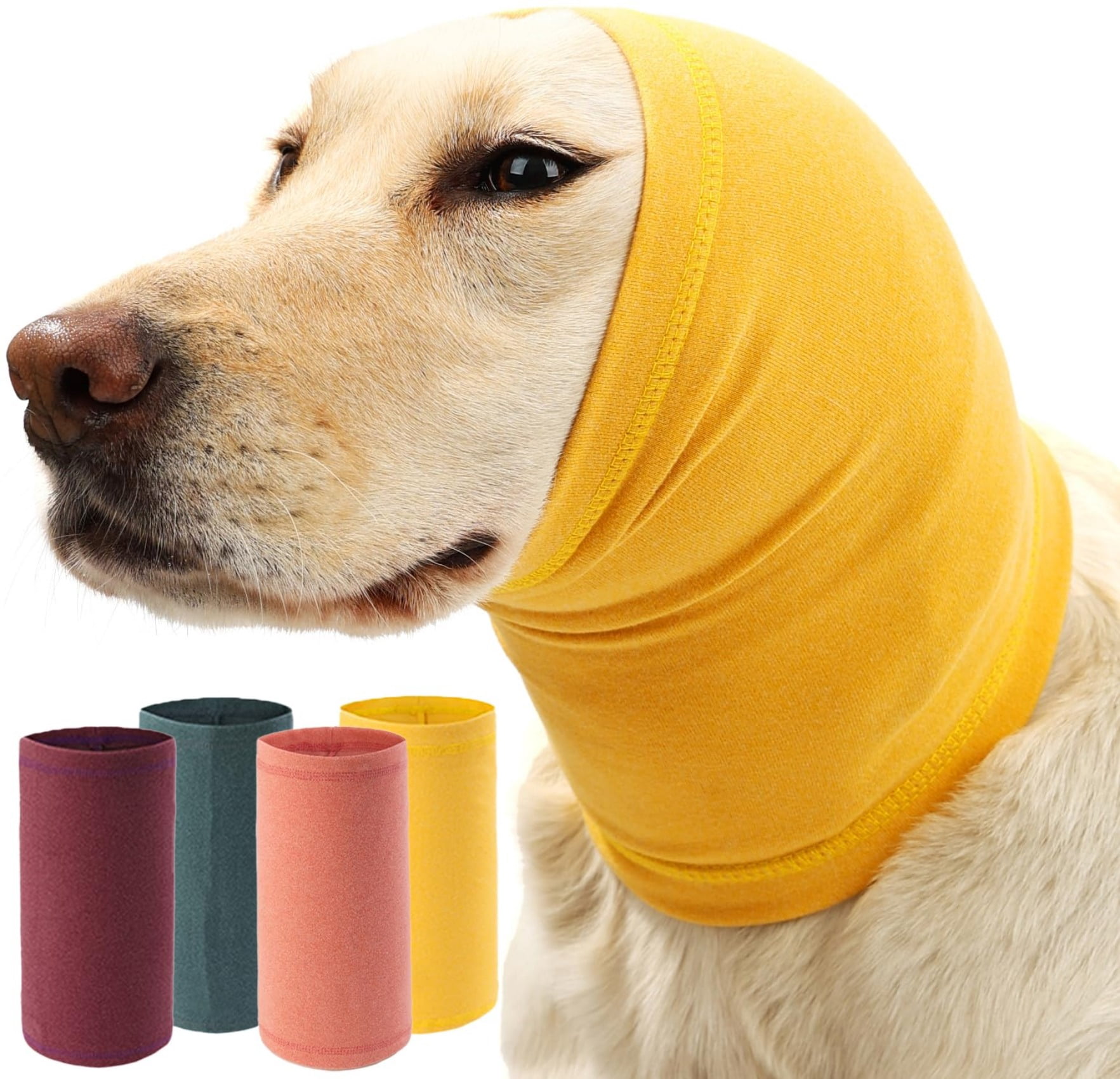 Easygou Calming Hoodie for Dogs - Stretchy Plush Ear Cover, Noise ...
