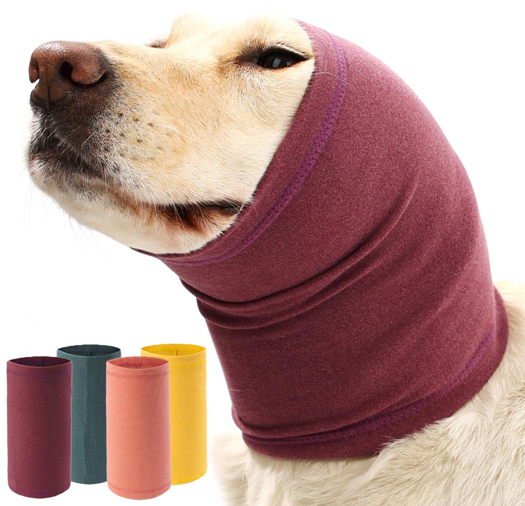 Easygou Calming Hoodie for Dogs - Stretchy Plush Ear Cover, Noise ...