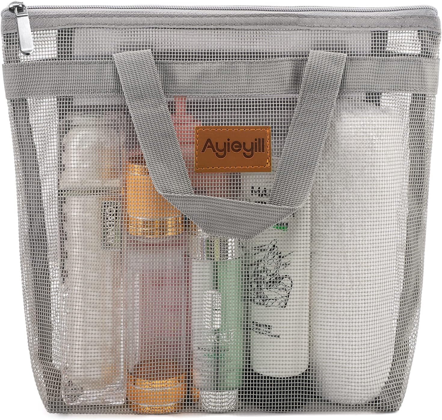 Easygou Shower Caddy Portable, Mesh Shower Caddy Tote Bag Quick Dry ...