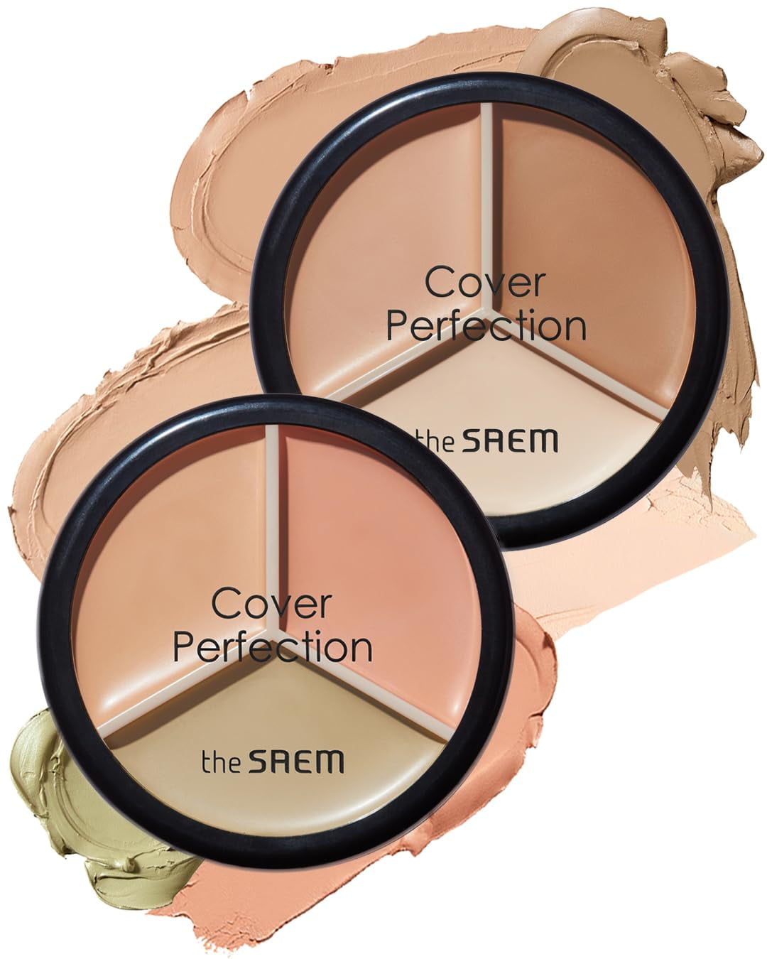 Easygou Triple Pot Concealer - 3 Color Concealer with Clear Beige ...