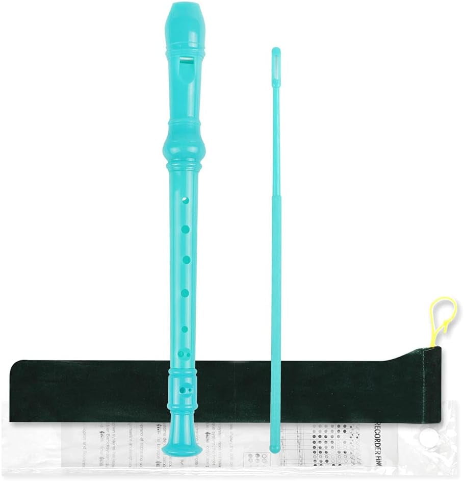 Easygou Wooden Soprano Recorder, C Key German Style Fingering 8 Holes 2 ...