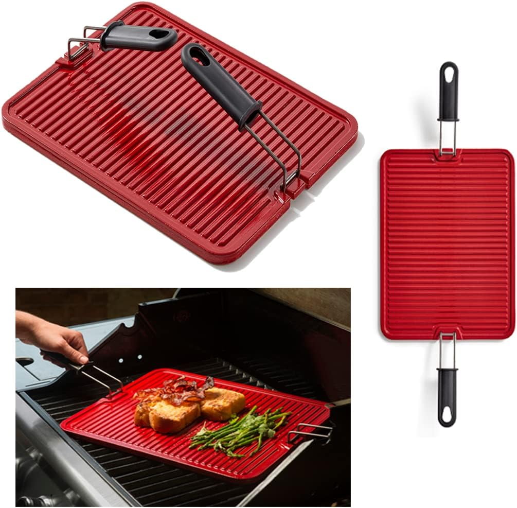 Easylife Tech Non-Stick Enameled Ceramic Flat Top Griddle Stone for ...