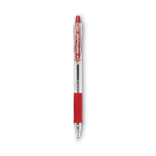 Easytouch Ballpoint Pen, Retractable, Fine 0.7 Mm, Red Ink, Clear ...