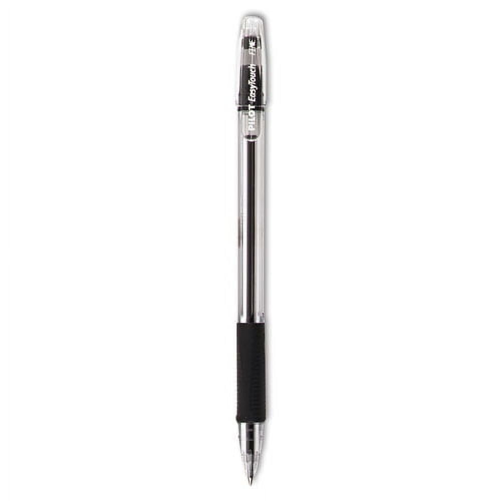 Easytouch Ballpoint Pen, Stick, Fine 0.7 Mm, Black Ink, Clear Barrel ...