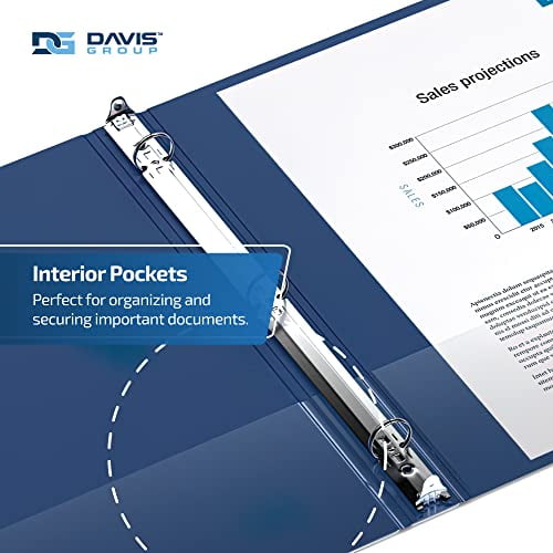 Easyview Premium 3-Ring Binders with Clear-View Covers and Round Rings ...