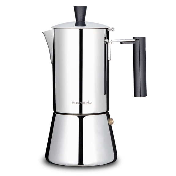6-Cup Stainless Steel Stovetop Espresso Coffee Maker - Walmart.com