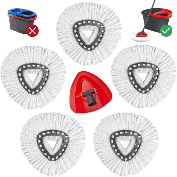 Easywring 1-Tank System,Mop Replacement Heads for O-Ceda Replace , Spin ...