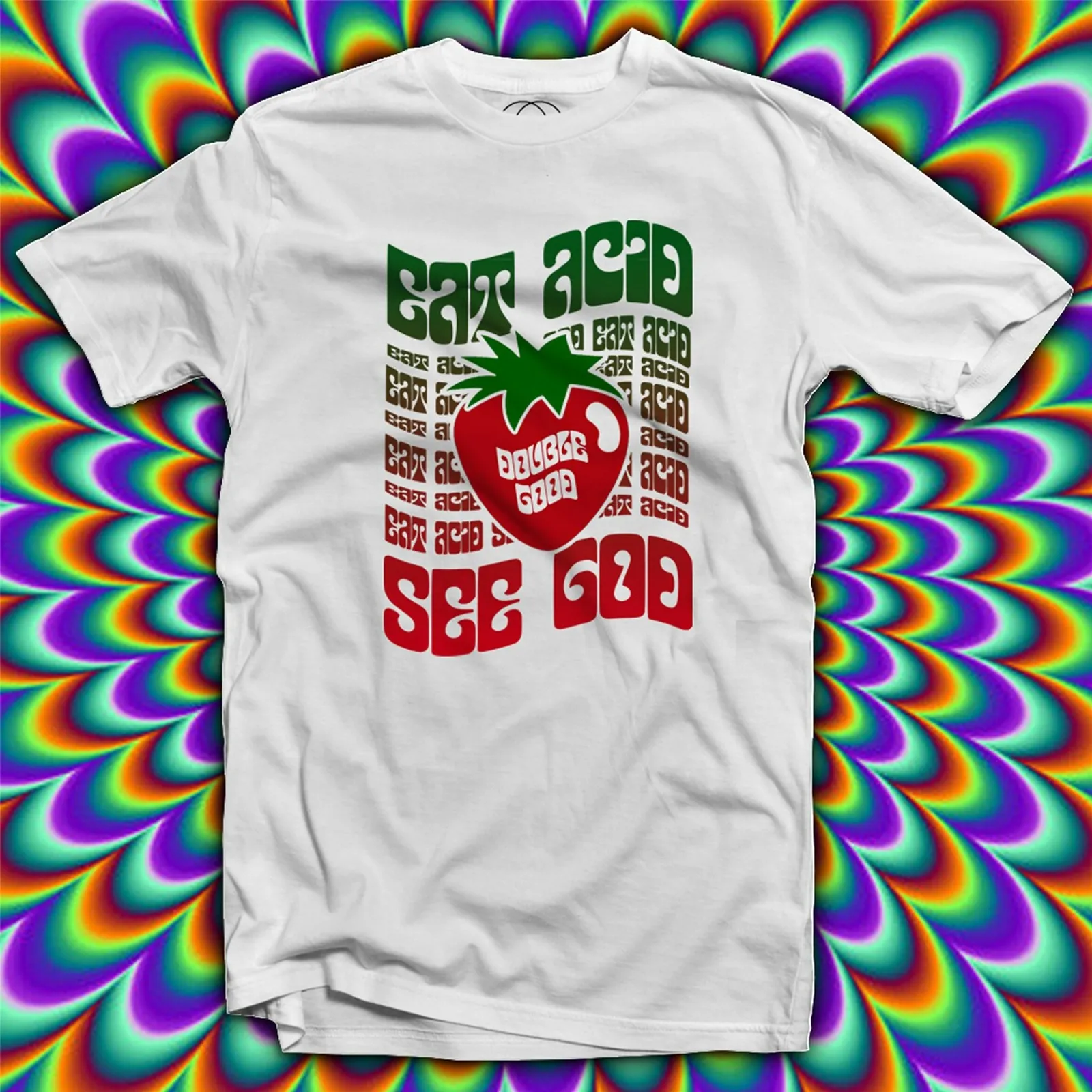 Eat Acid See God LSD House Music Rave Men's T-Shirt - Walmart.com