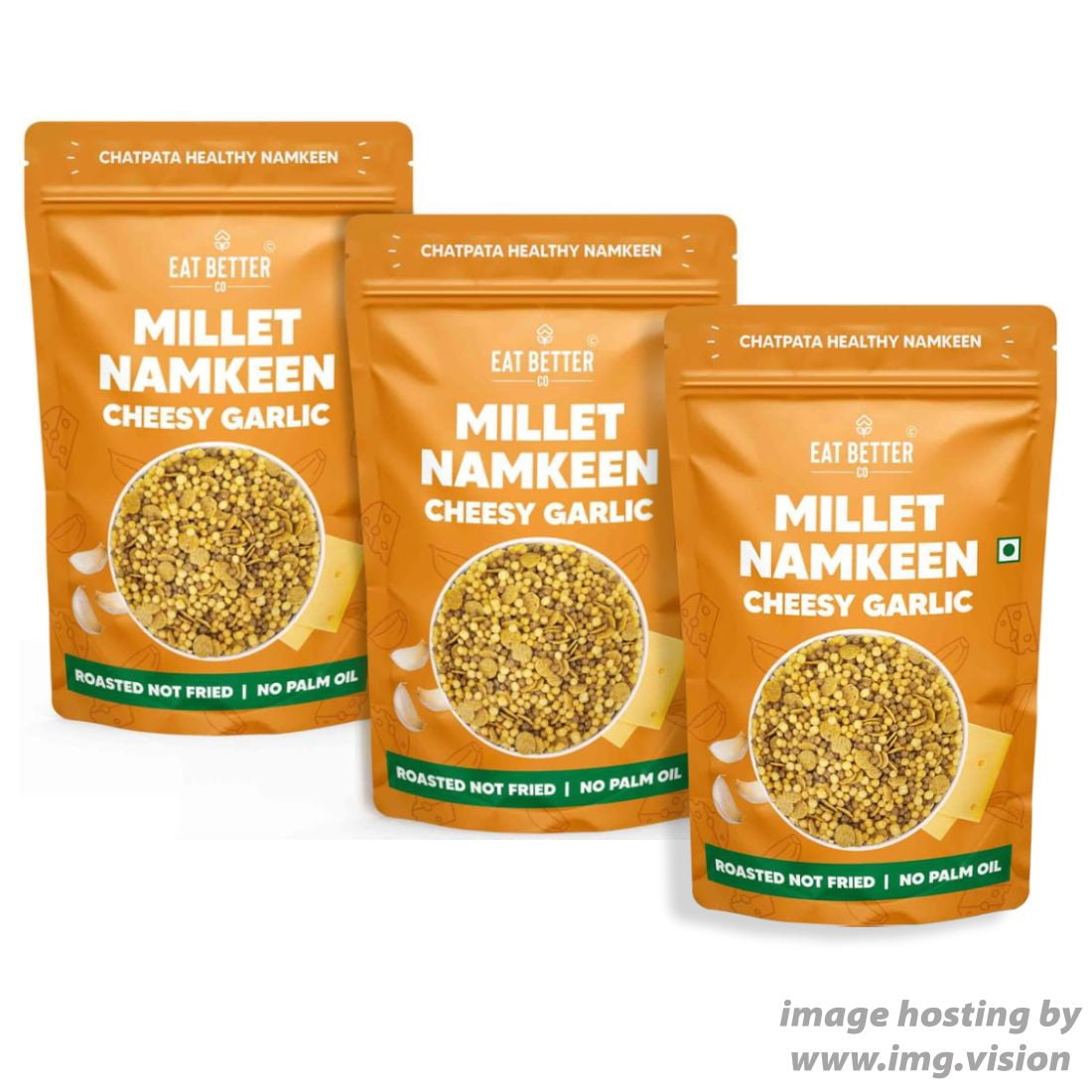 Eat Better Co – Millet Namkeen – Cheesy Garlic – Chatpata, Healthy ...