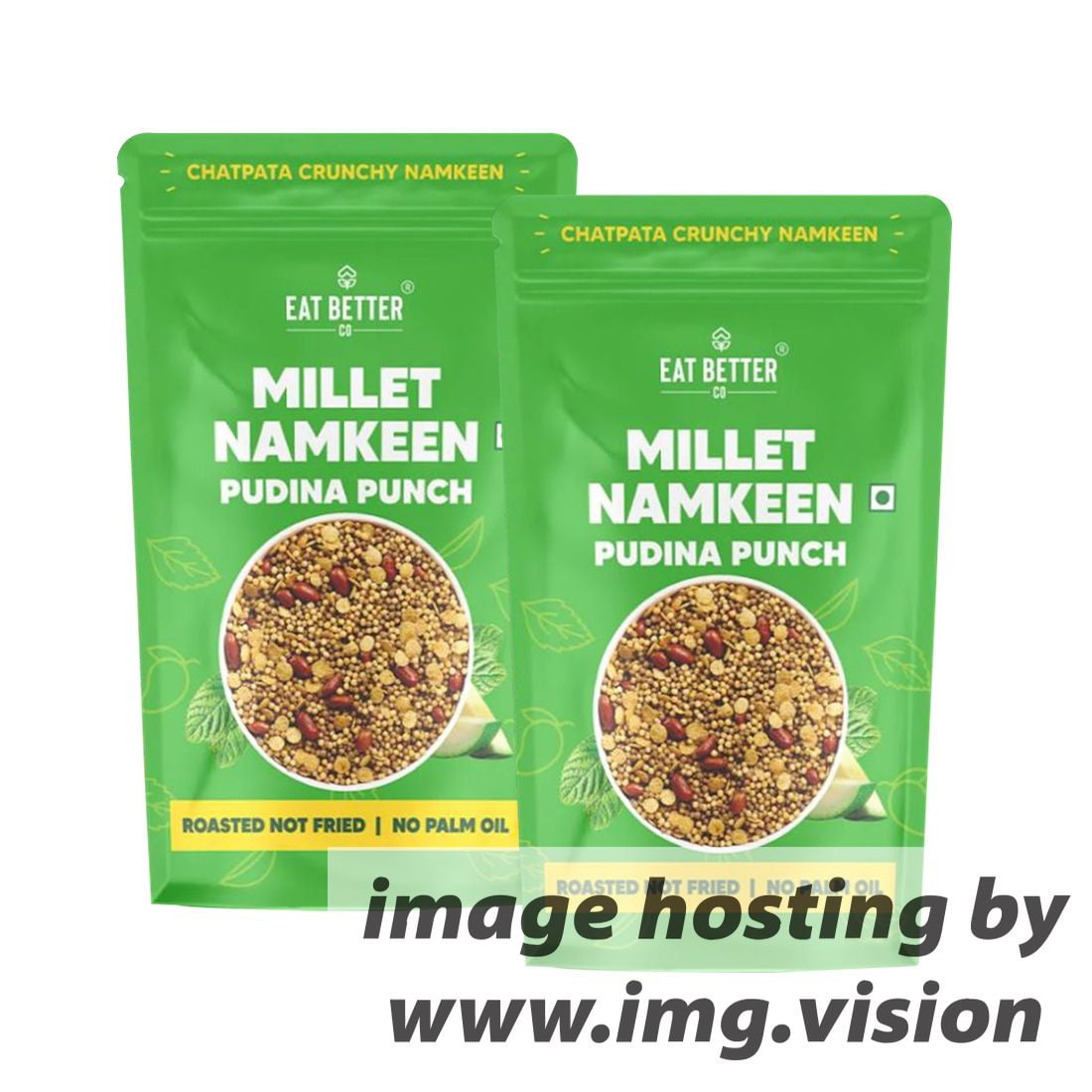 Eat Better Co –Millet Namkeen–Pudina Punch–Chatpata, Healthy Namkeen ...