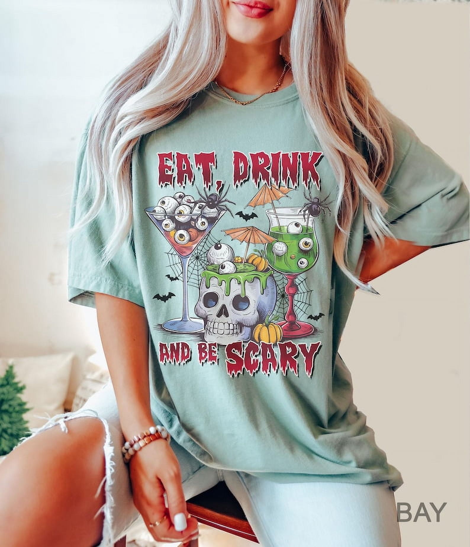 Eat Drink and Be a scary t-shirt, Sarcastic T-Shirt, Sarcastic Tee, The ...