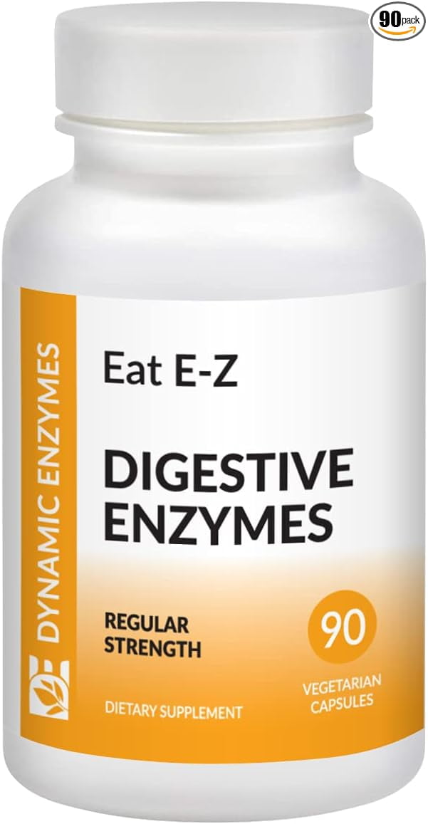 Eat E-Z Digestive Enzymes for Gut Health; Anti-Bloating; Digestive ...