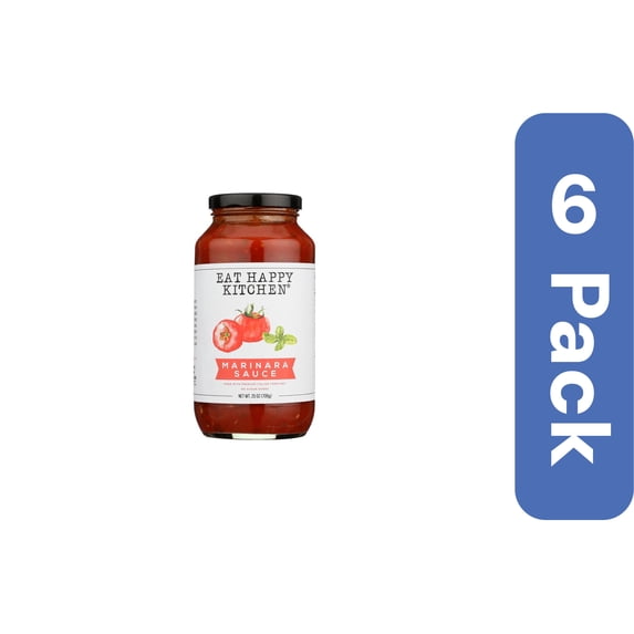 Eat Happy Kitchen Pasta Sauce Marinara 25 oz (Pack Of 6) - Walmart.com