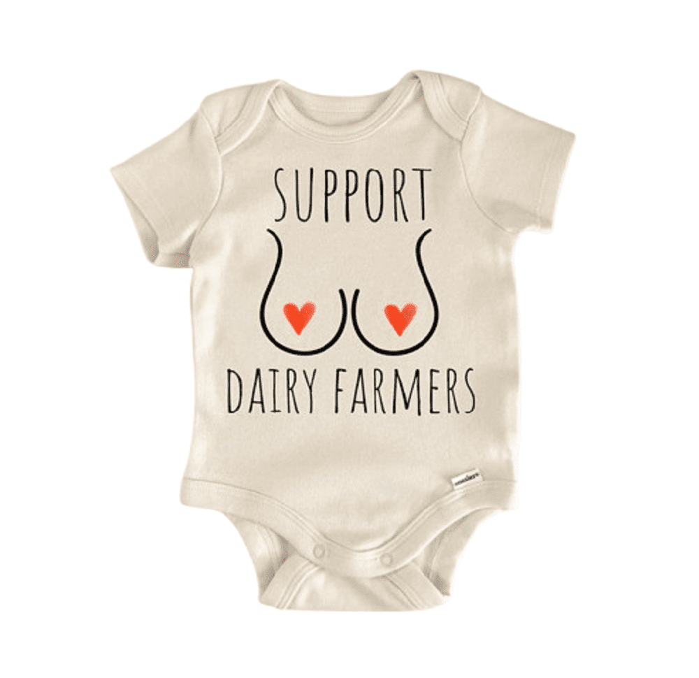 Eat Local Breastfed Milk - Baby Boy Girl Clothes Infant Bodysuit Funny ...