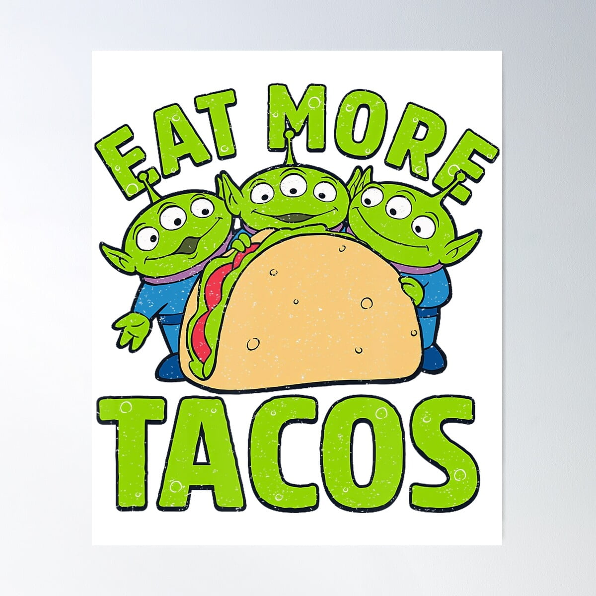 Eat More Tacos Poster Wall Art, Modern Wall Decor For Living Room ...