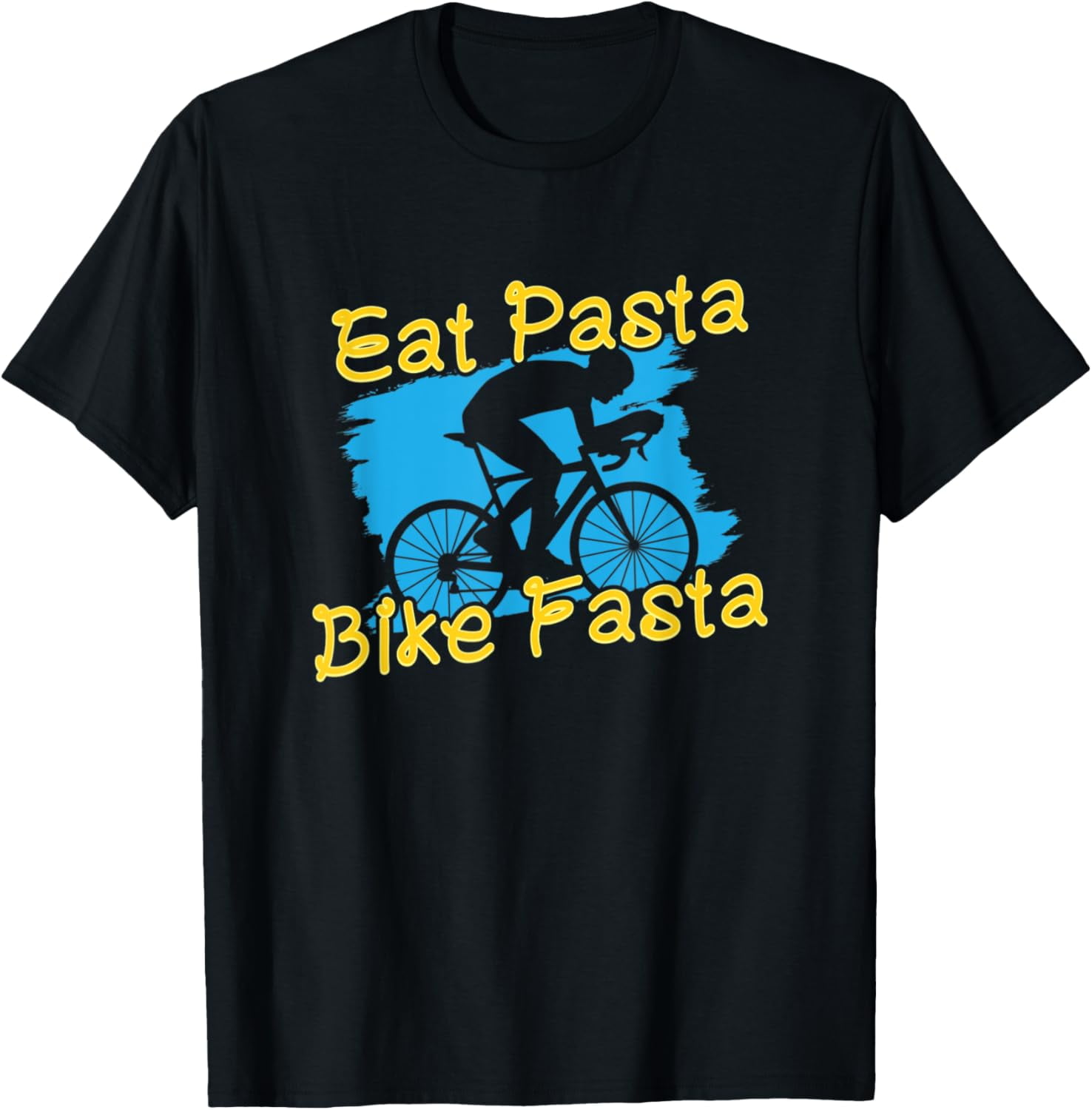 Eat Pasta Bike Fasta - I Love Italian Pasta T-Shirt - Walmart.com