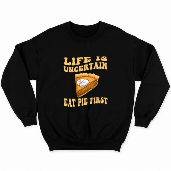 Eat Pie First Pi Day Math Nerd Pie Lover Retro Graphic Themed Pullover ...
