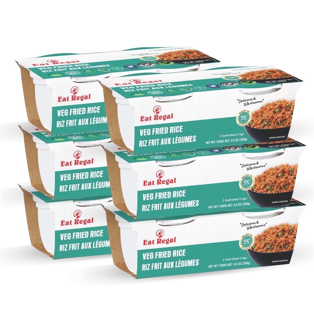 Eat Regal Gourmet Vegetable Fried Rice, Ready in 60 Seconds, 2 ...