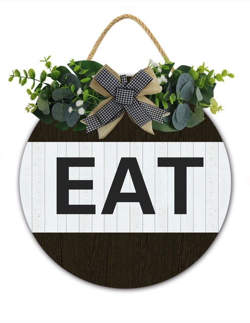Eat Sign Kitchen Wall Decor, Farmhouse Kitchen Sign, Vintage Kitchen ...