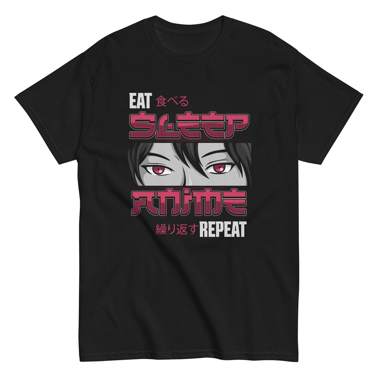 Eat Sleep Anime Repeat Cute Otaku Anime Japanese Merch & Kawaii T-Shirt ...