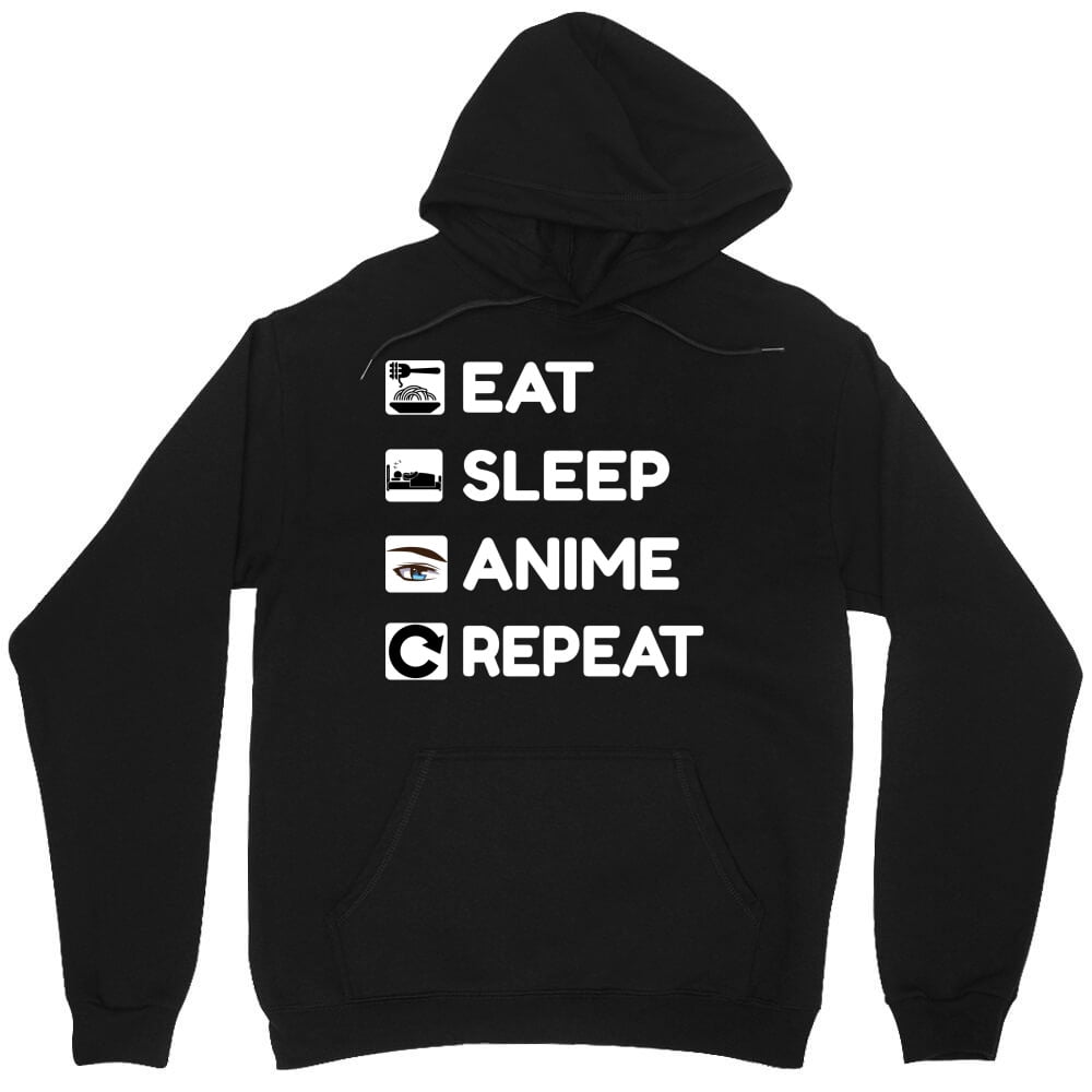 Eat Sleep Anime Repeat Shirt, Anime Manga Graphic Shirts Gifts Funny ...