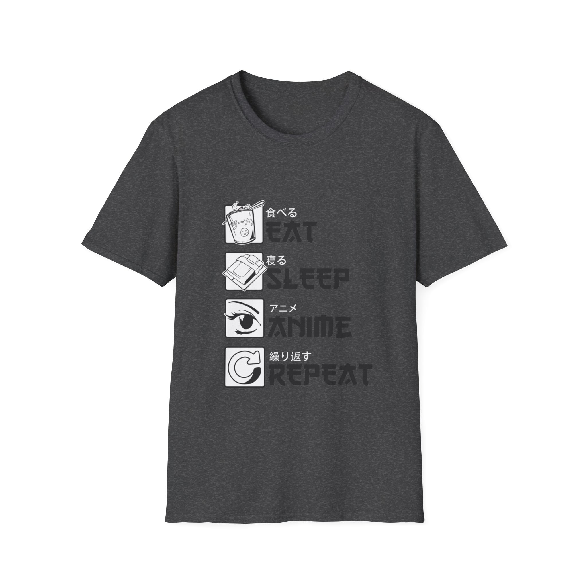 Eat Sleep Anime Repeat Shirt, Anime Manga Shirts Men Women - Walmart.com