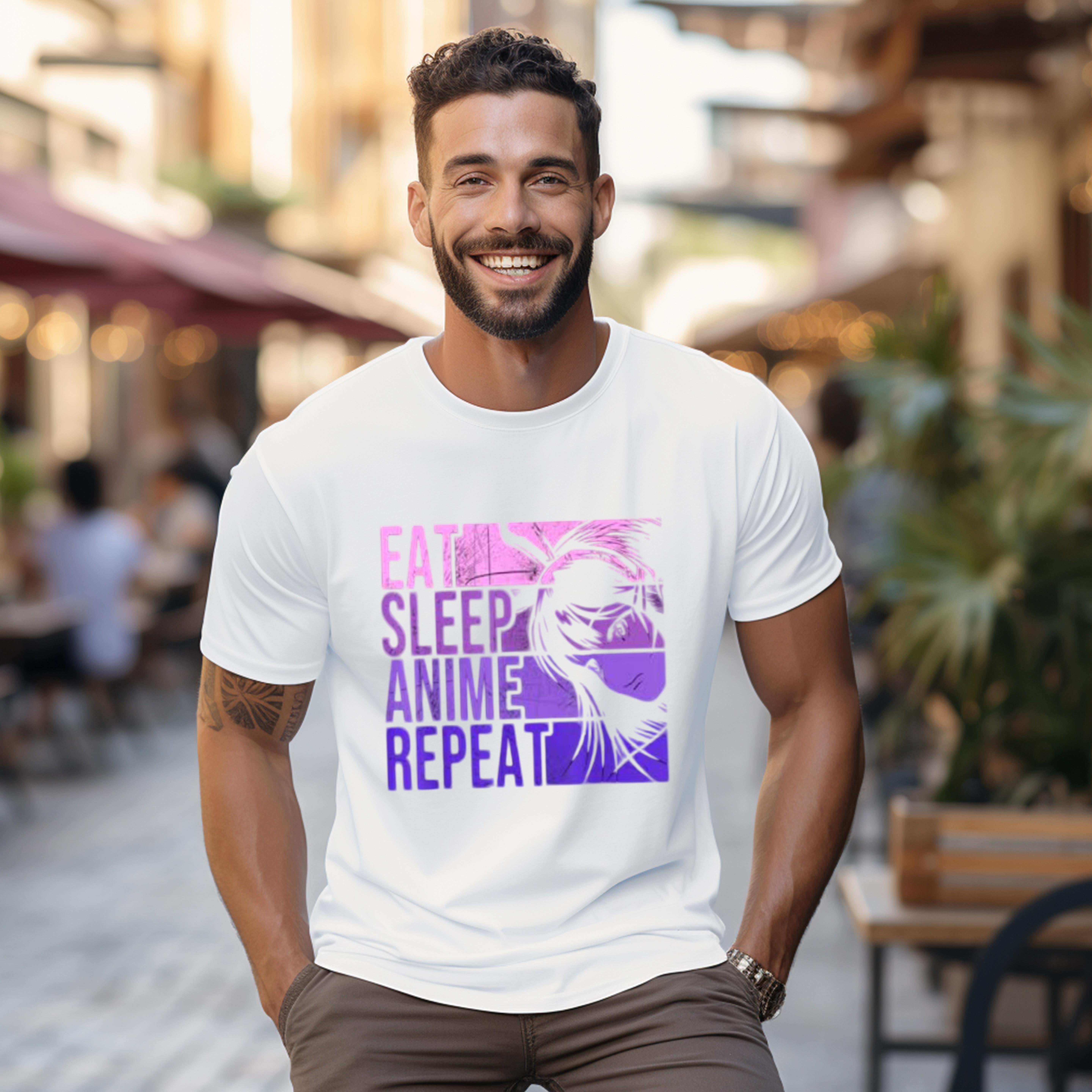Eat Sleep Anime Repeat Shirt/Sweatshirt/Hoodie – Perfect Gift for Anime ...