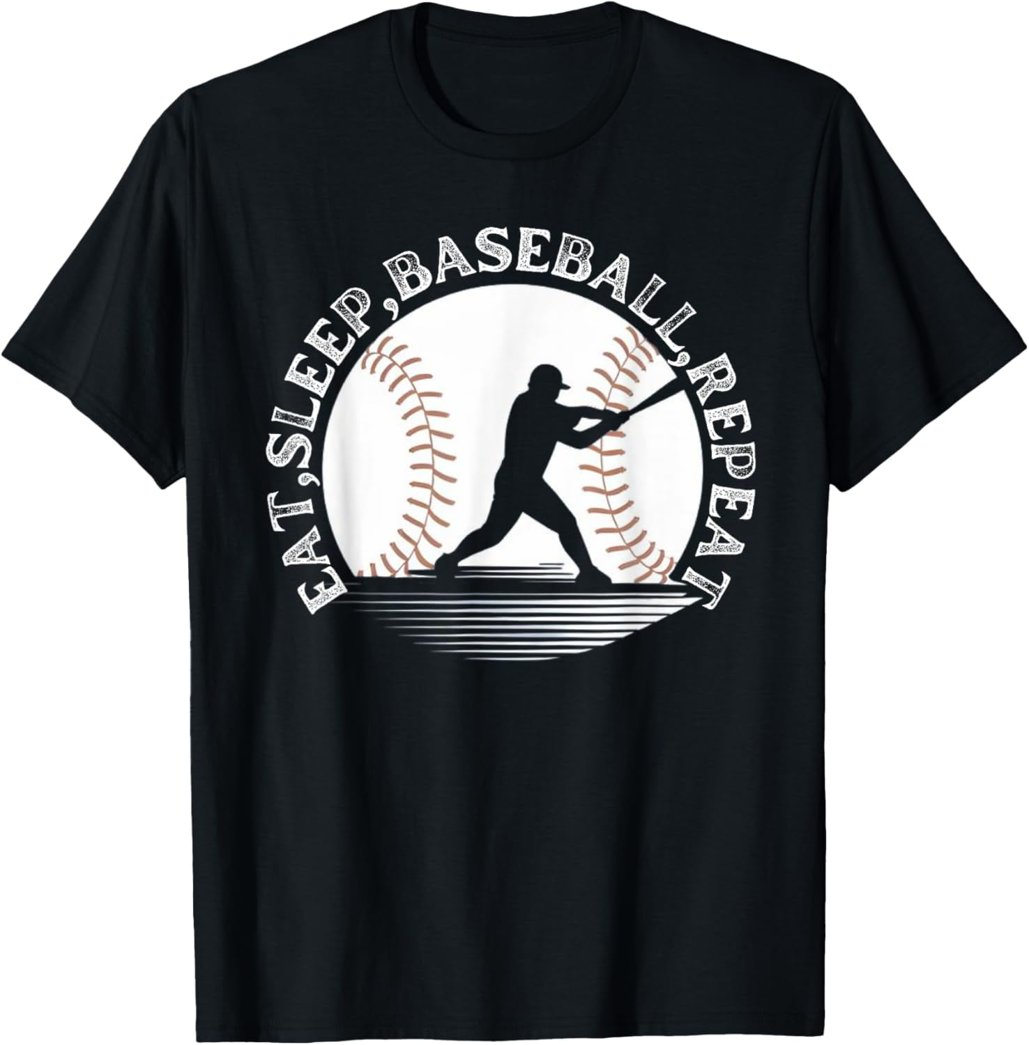 Eat Sleep Baseball Repeat Funny Baseball Player T-Shirt - Walmart.com