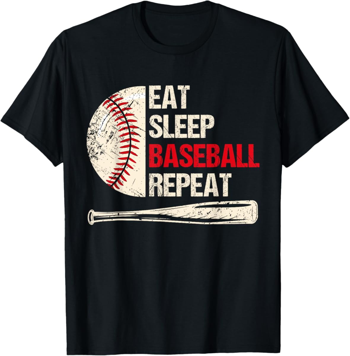 Eat Sleep Baseball Repeat Funny Baseball Player Unisex Men Women T ...