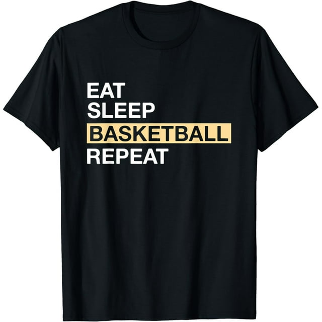 Eat Sleep Basketball Repeat Basketball Player T-Shirt - Walmart.com