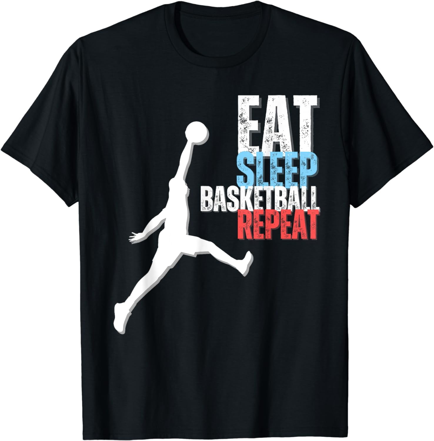 Eat Sleep Basketball Repeat Kids Boys Players T-Shirt - Walmart.com