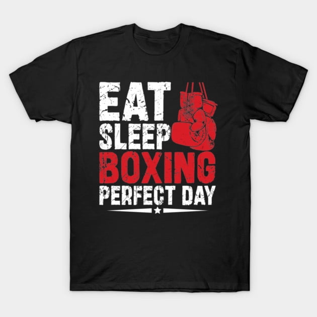Eat Sleep Boxing Perfect Day Funny Sport Hobby Fighter Artwork Print ...