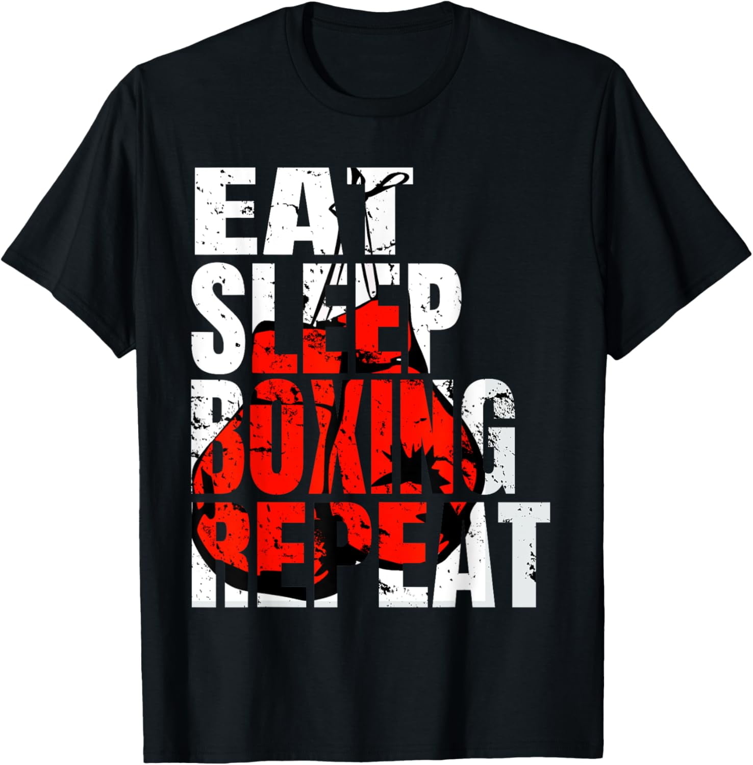 Eat Sleep Boxing Repeat Boxing Boxer Boxing Boxing Match T-Shirt ...