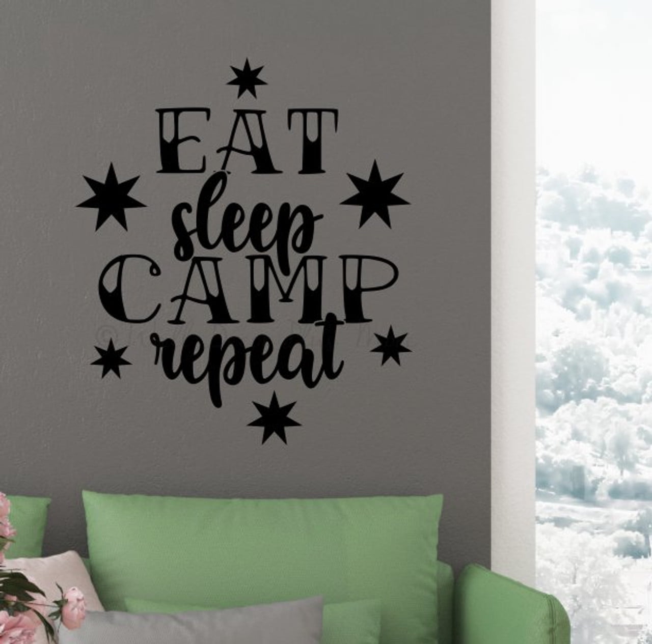 Eat Sleep Camp Repeat RV Decals - Vinyl Camper Decals - Decals for RV ...