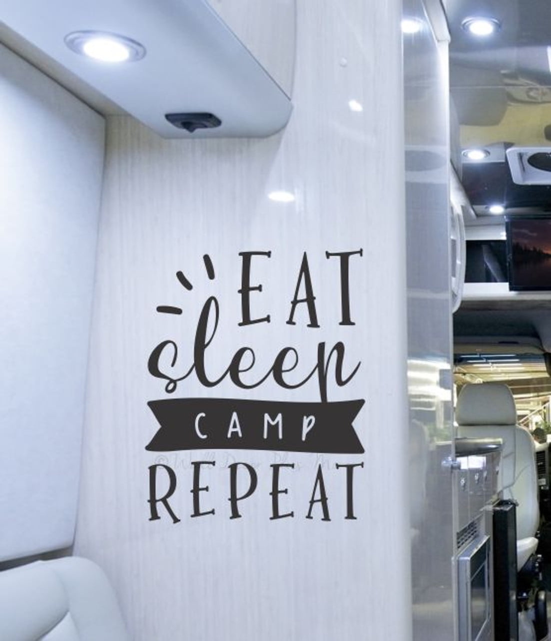 Eat Sleep Camp Repeat RV Decals - Vinyl Camper Decals - RV Camper ...