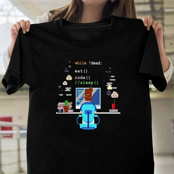 Eat Sleep Code Funny Computer Science And Programming Quote, H5797 T ...