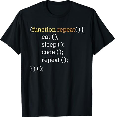 Eat Sleep Code - Funny Computer Science Programmer & Coding T-Shirt - Walmart.com